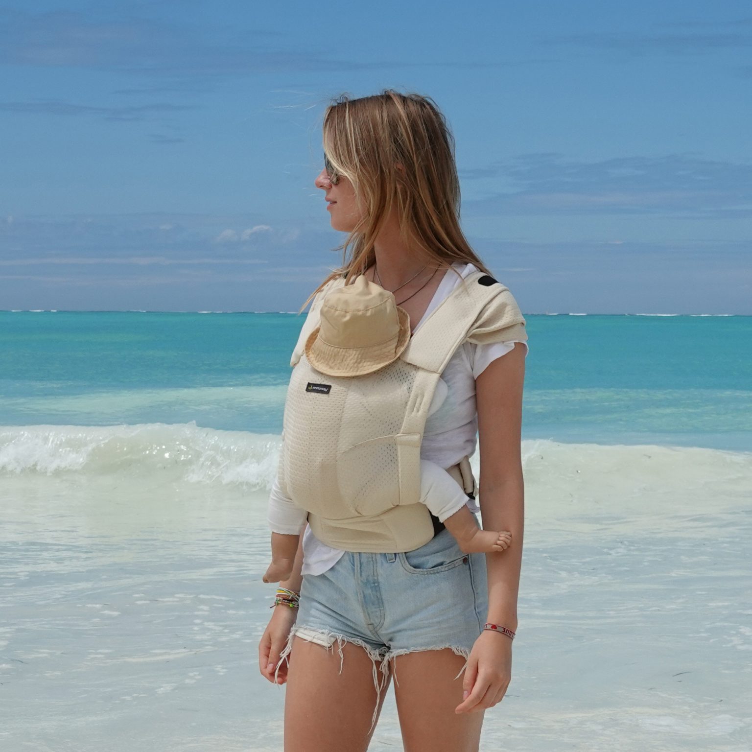Baby Carrier (0m+) - Sand - Minimonkey